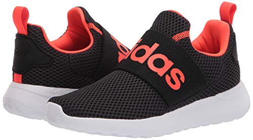 adidas Lite Racer Adapt 4.0 Running Shoes, Black/Black/Solar Red, 4.5 US Unisex Big Kid