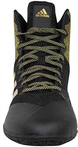 adidas Mat Wizard Hype Black/Gold Wrestling Shoes 8.5