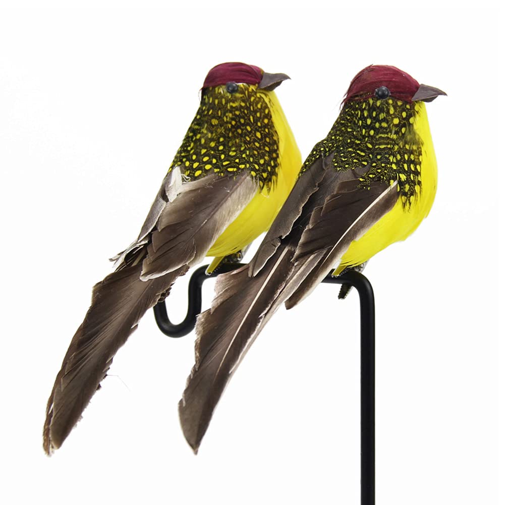 MAOMIA Artificial Foam Bird Mini Simulation Feather Birds Ornaments DIY Craft for Home Garden Wedding Decoration Party Accessories(6.3inch)
