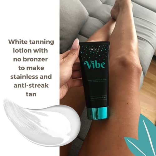 Onyx Vibe Advanced Indoor Tanning Accelerator β Elevate Your Tanning Experience and Achieve a Perfect, Naturally Radiant Sun-Kissed Tan with Zero Bronzer for a Flawless Finish