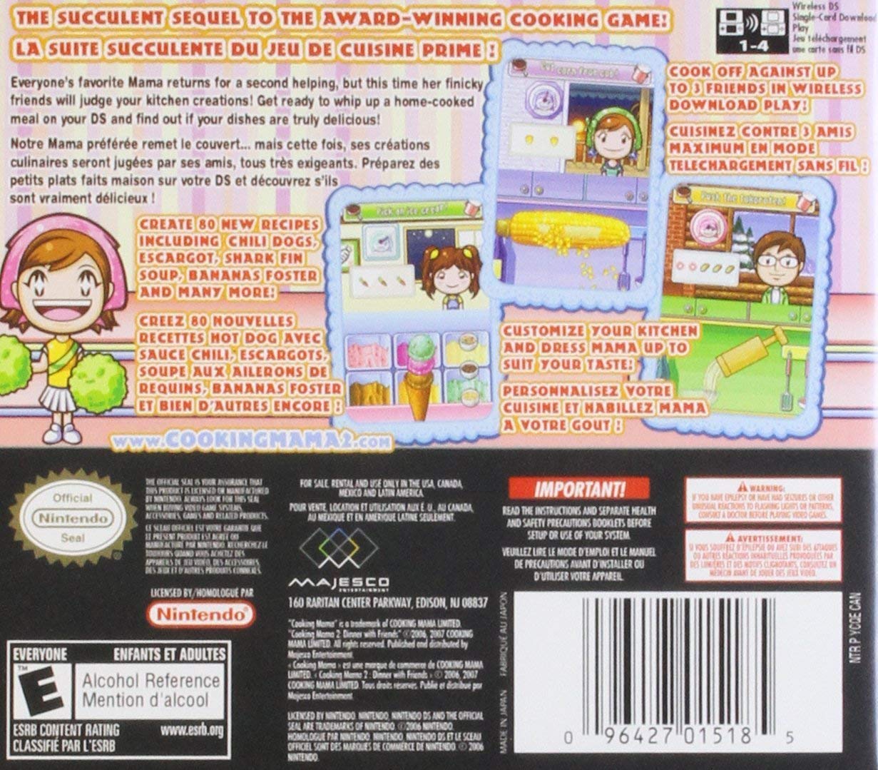 Cooking Mama 2: Dinner With Friends - Nintendo DS (Renewed)