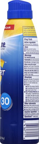 Coppertone SPORT Sunscreen Spray SPF 30, Water Resistant Sunscreen, Broad Spectrum Spray Sunscreen SPF 30, 5.5 Oz Spray