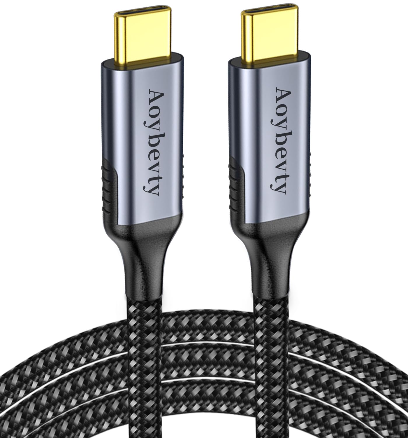 Aoybevty USB C to USB C 3.1/3.2 Cable 6FT, 10Gbps Data Transfer 100W Fast Charging 4K@60Hz Video Monitor Cable for Thunderbolt 4/3 Laptop Tablet Cell Phone USB Type C Electronics Devices