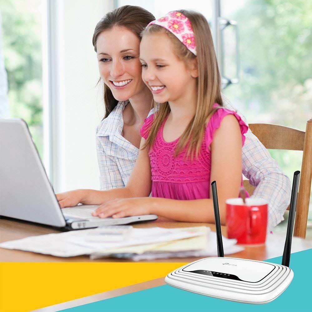 TP-Link N300 Wireless Wi-Fi Router - 2 x 5dBi High Power Antennas, Up to 300Mbps (TL-WR841N) (Renewed)
