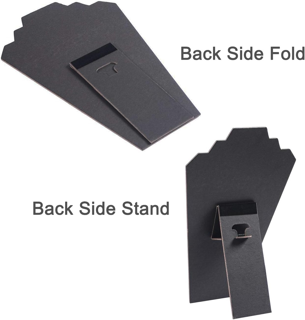 Coward 4Pcs/Set Black Necklace Earring Jewelry Set Display Stand, Foldable Black Velvet Necklace Bust Easel Chain Necklace Holder Organizer Rack for Home or Store Show