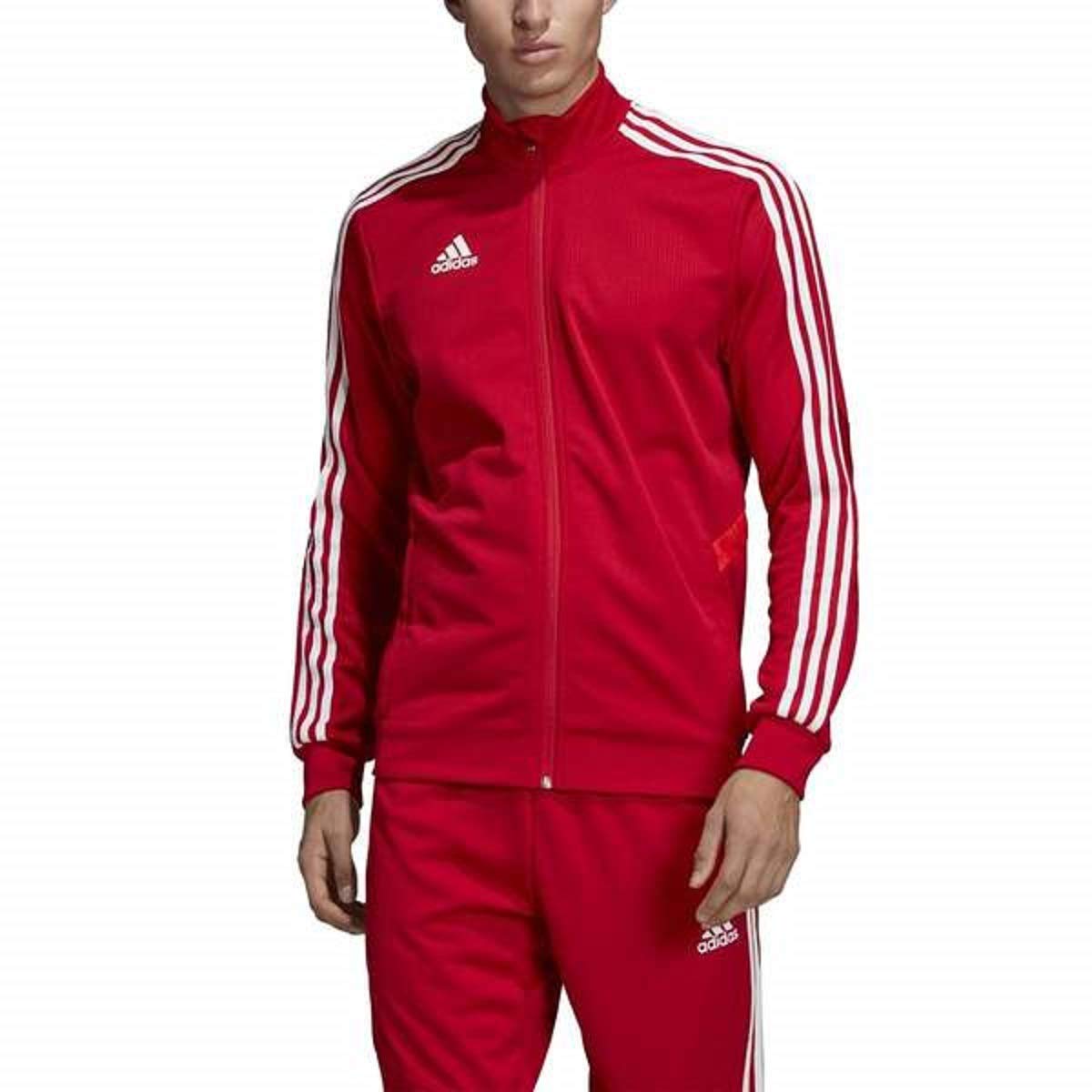 adidas Men's Tiro 19 Training Jackets (L, Power Red/Red/White)