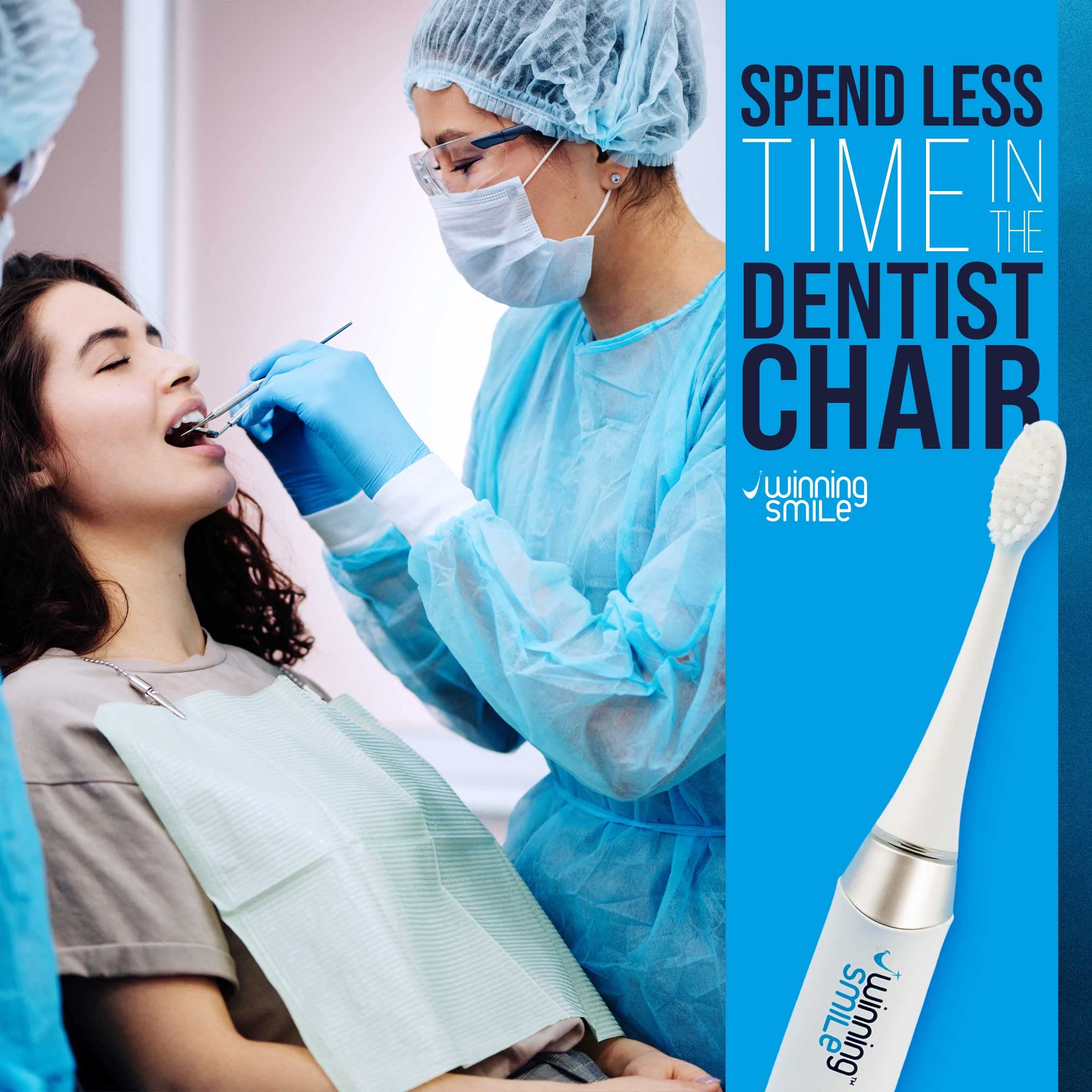 Winning Smile Electric Toothbrush Dental Kit for Adults - Best Sonic Power Cleaning Technology - Rechargeable Electronic Toothbrushes