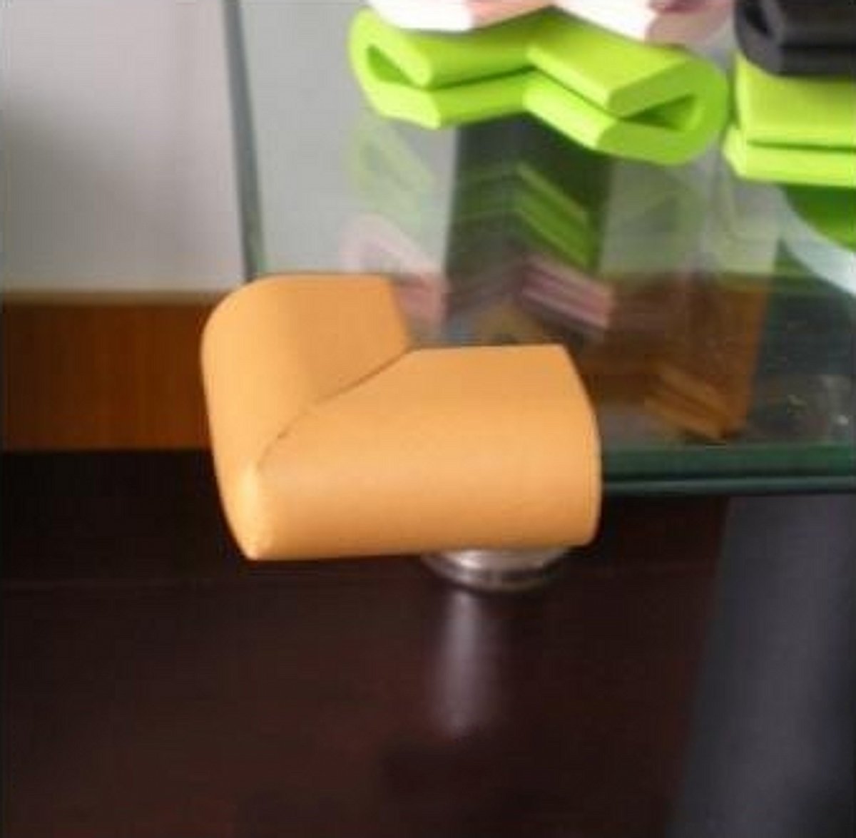 Orange 2x2 Meters (13 FT) U Shape Glass Table Edge Protectors Premium High Density Foam Baby Safety Bumper Guard Foam Strip