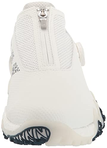 adidas Men's CodeChaos 22 BOA Spikeless Golf Shoes, Footwear White/Crew Navy/Crystal White, 11