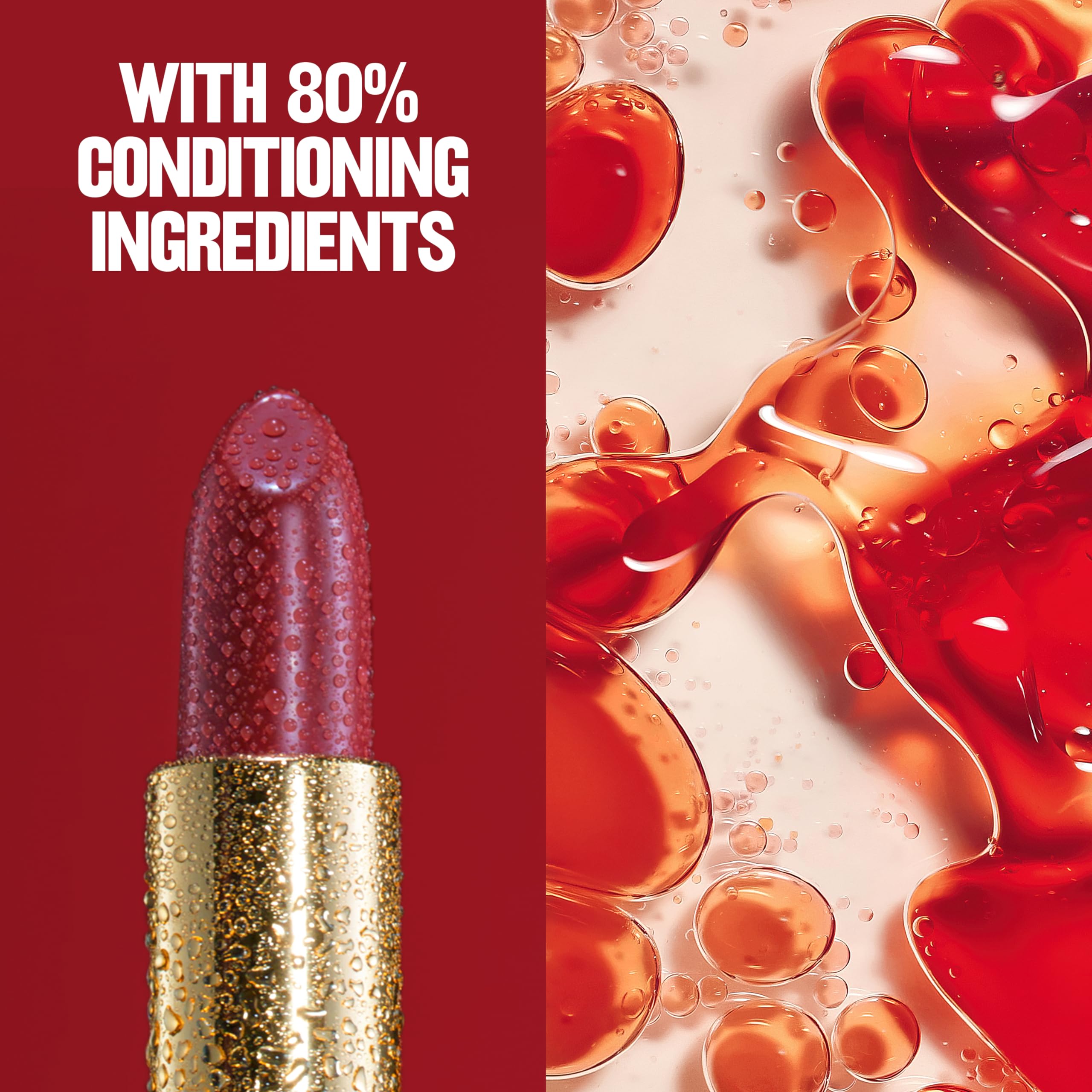 Revlon Lipstick, Super Lustrous Lipstick, Creamy Formula For Soft, Fuller-Looking Lips, Moisturized Feel in Pinks, Rosedew (407) 0.15 oz