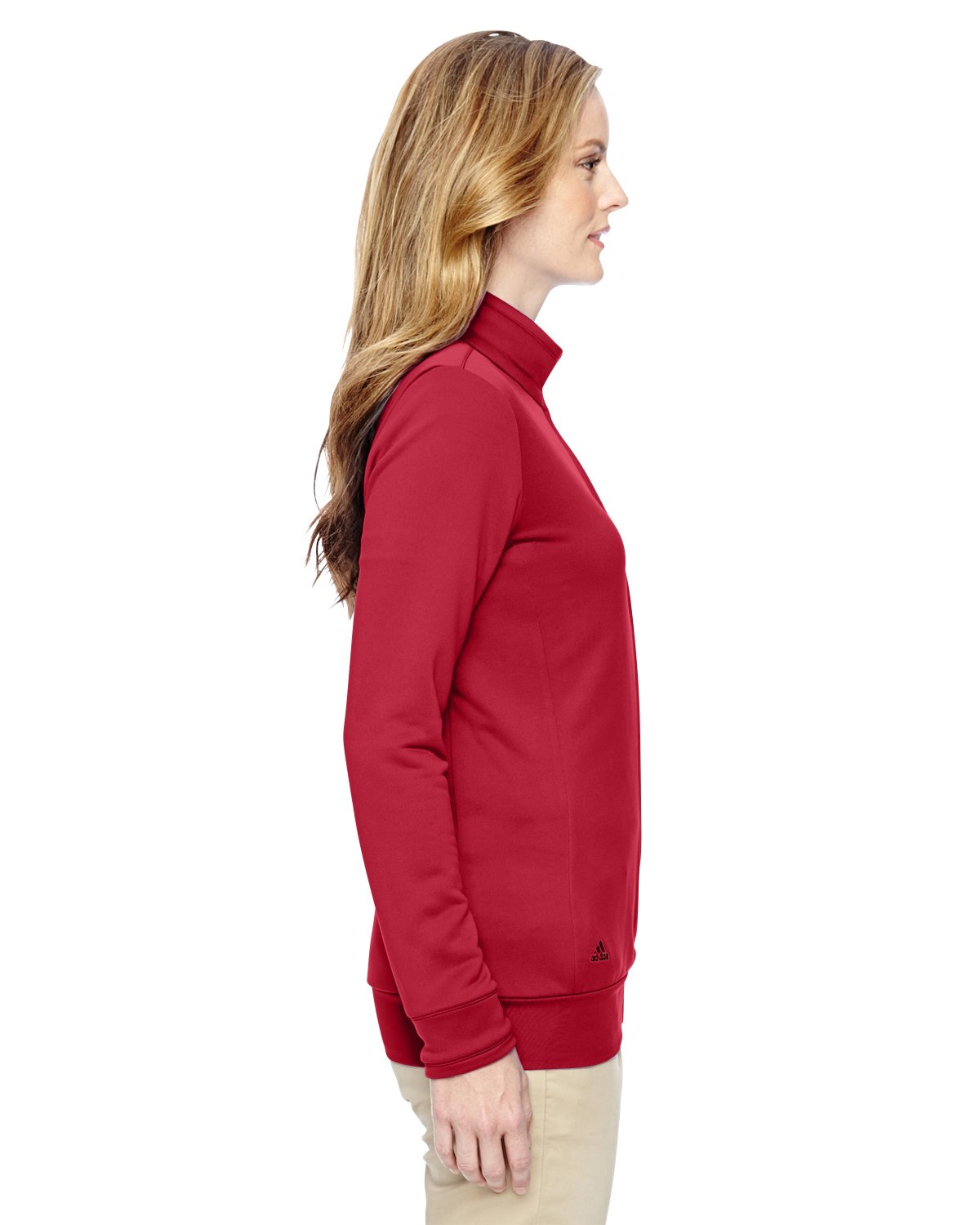 adidas Womens Climalite 3-Stripes Pullover (A191) -Power RED/ -M