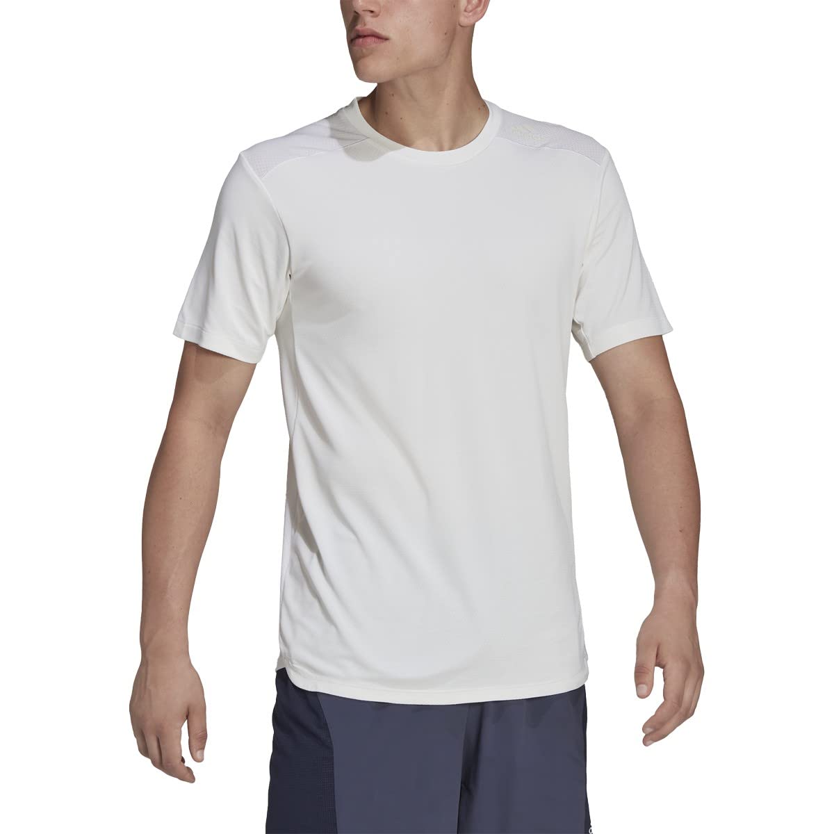 adidas Men's Designed 4 Training Heat.RDY High Intensity Tee, White, Large