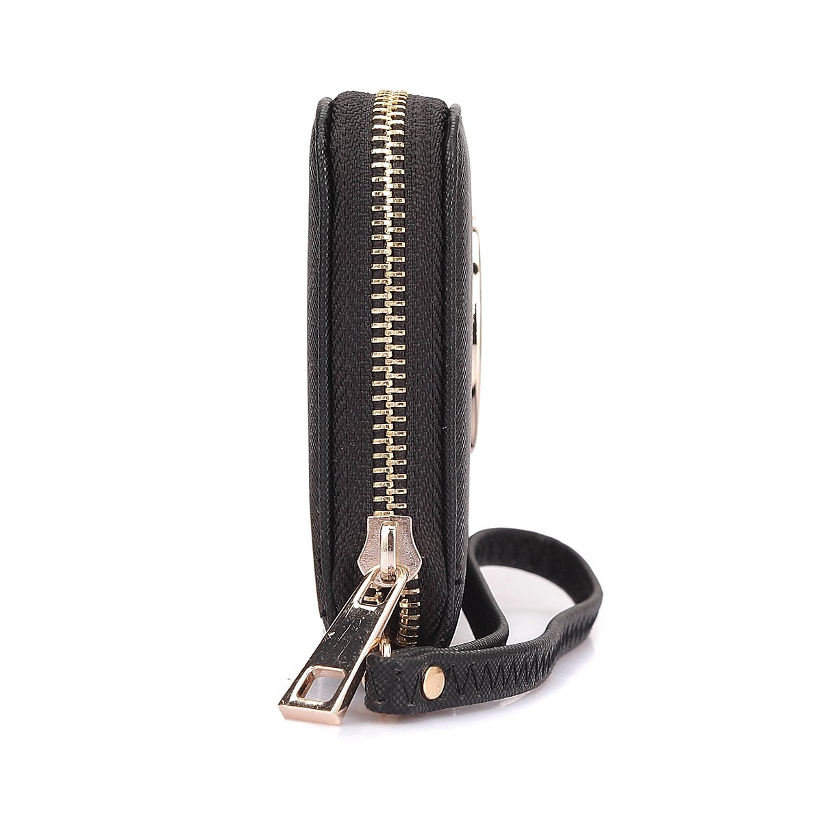 Dasein Lady Women Fashion Clutch Zip Around Emblem Long Wallet Purse Card Case Phone Wallet