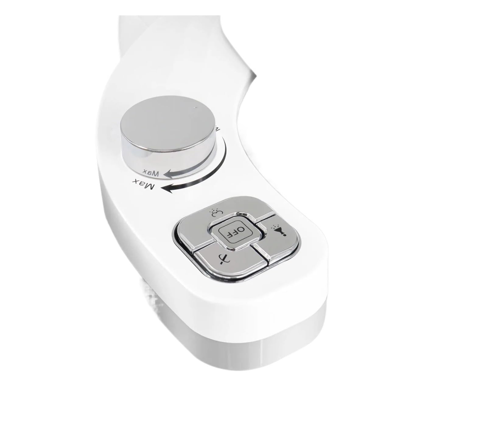Bathroom Bidet Toilet Fit for Seat Attachment Toilet Bidet Sprayer Ultra-Thin 3 Funtions Ass Bidet Shower Hygienic Wash Bathroom Shower Head (Color : Chrome, Size : 1)
