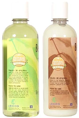 Set of Bergamot Shampoo and Conditioner 500ml, Shampoo y Acondicionador de Bergamota