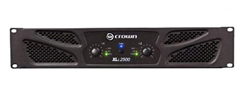Crown Two-channel-750W at 4Ω Power Amplifier, Black, 750-Watts (XLi2500)