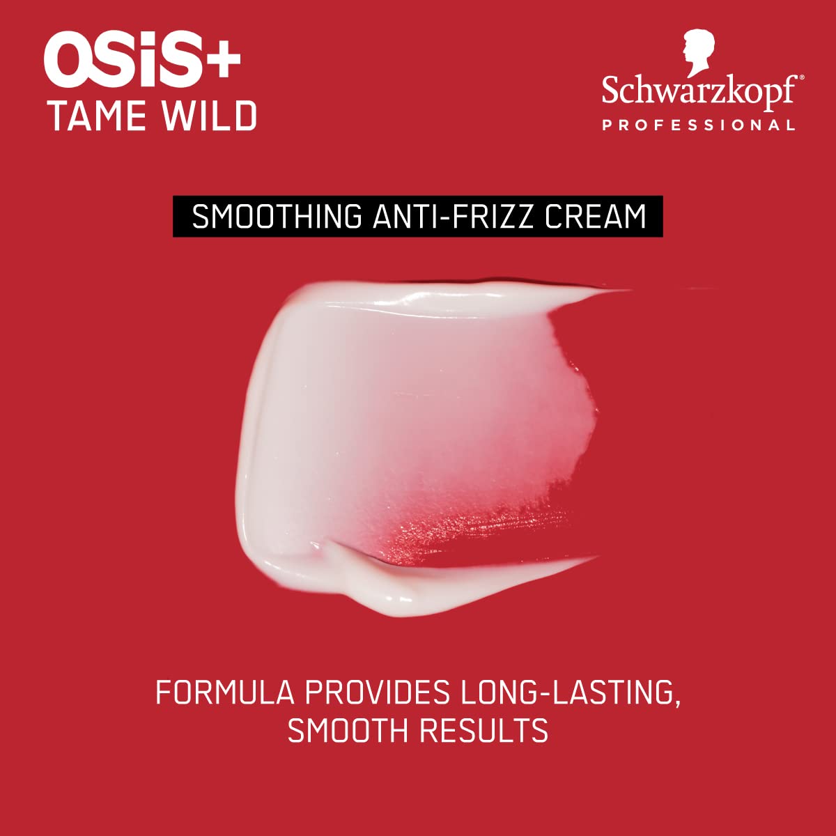 OSiS+ Tame Wild – Smoothing Anti-Frizz Cream - Strong Control and Long-Lasting Anti-Humidity Effect – Styling Product for Heat Protection, Surface Smoothness and Shine, 5 oz