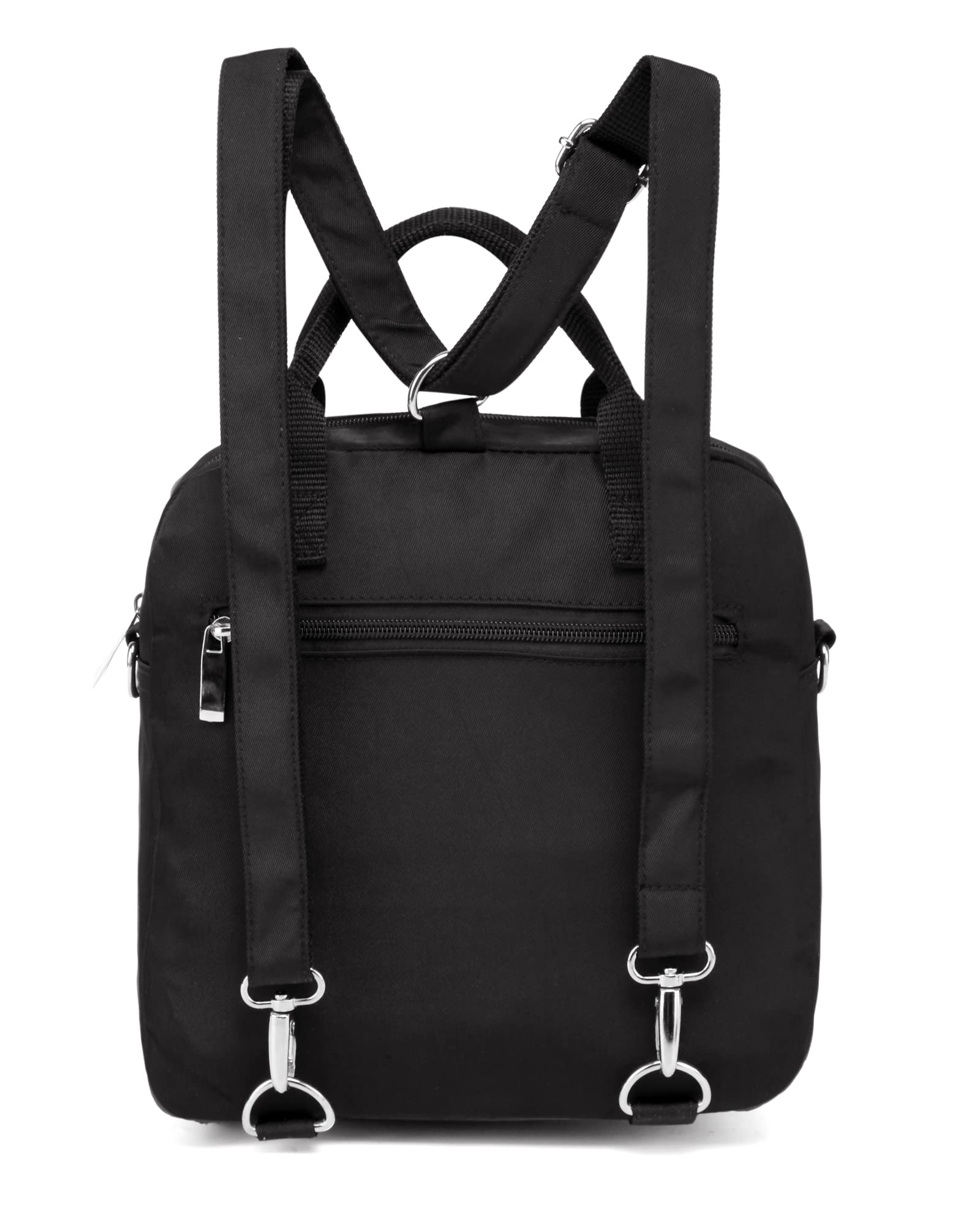 Small Waterproof Diaper Bag Tote Messenger Backpack-Black