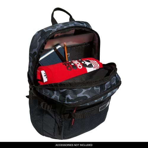 adidas Energy Backpack, Nomad Camo Grey/Carbon Grey/Vivid Red, One Size