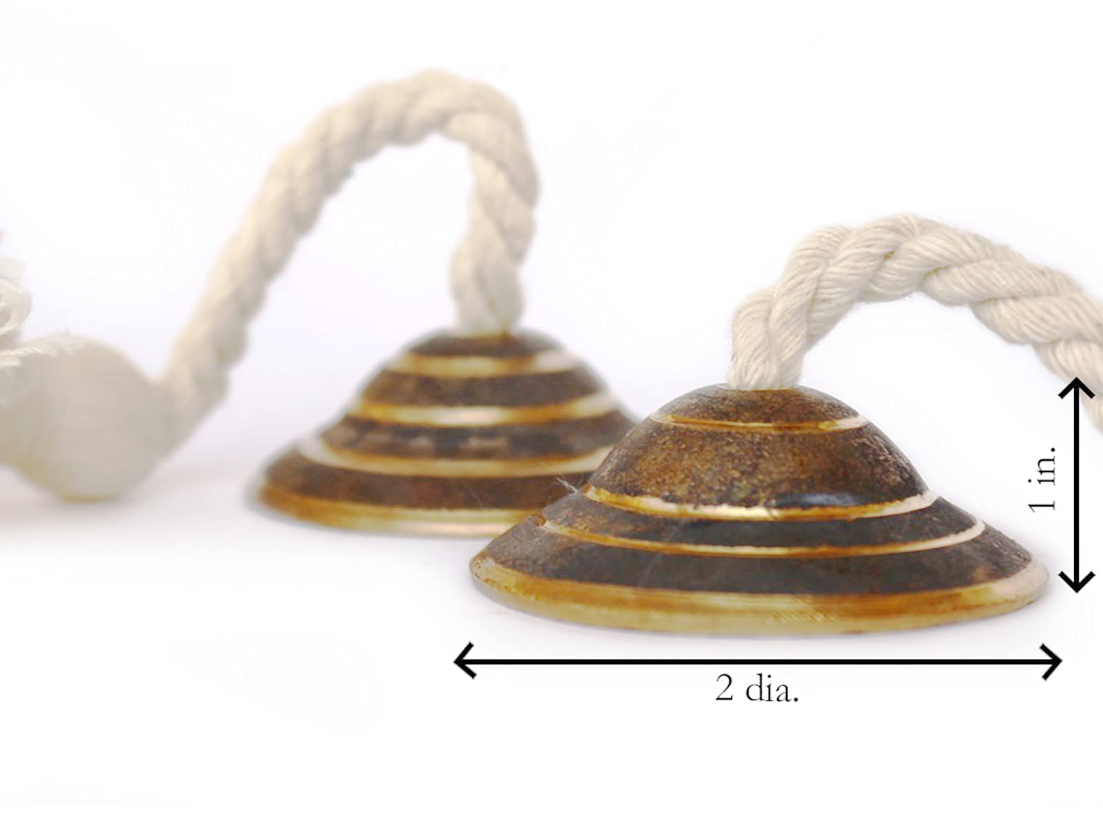 De Kulture Handmade Pure Kansa Mini Manjeera Indian Small Hand Cymbal Clapper Bell For Religious Ceremonies Bhajans, 2X1 (DH) Inches