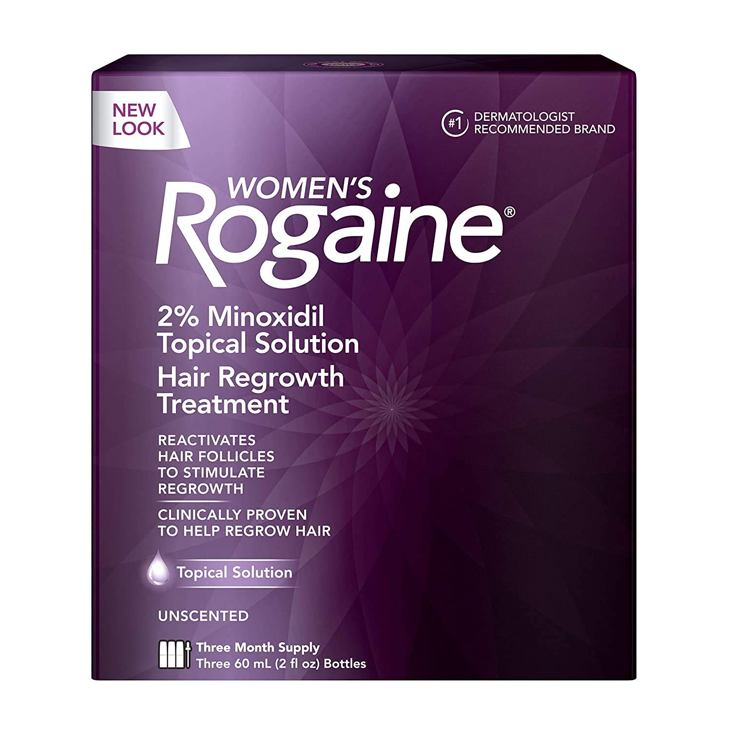 Rogaine for Women Hair Regrowth Treatment 3- 2 ounce bottles