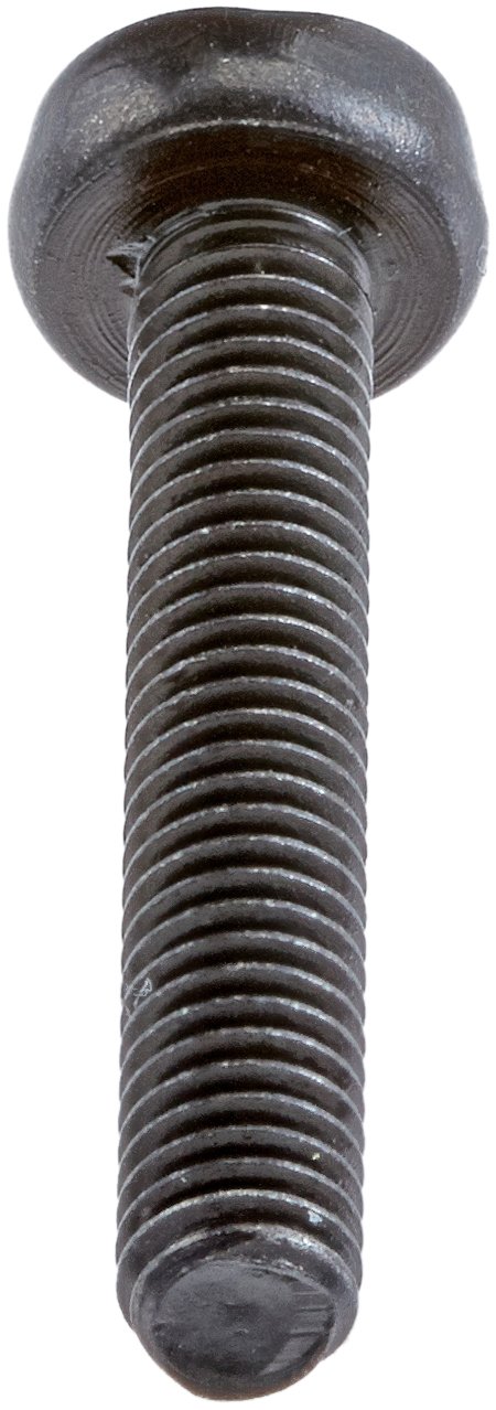 Small Parts 503514 Steel Pan Head Machine Screw, Black Oxide Finish, Meets DIN 7985, #1 Phillips Drive, M3.5-0.6 Thread Size, 20 mm Length, Fully Threaded, Import (Pack of 50)