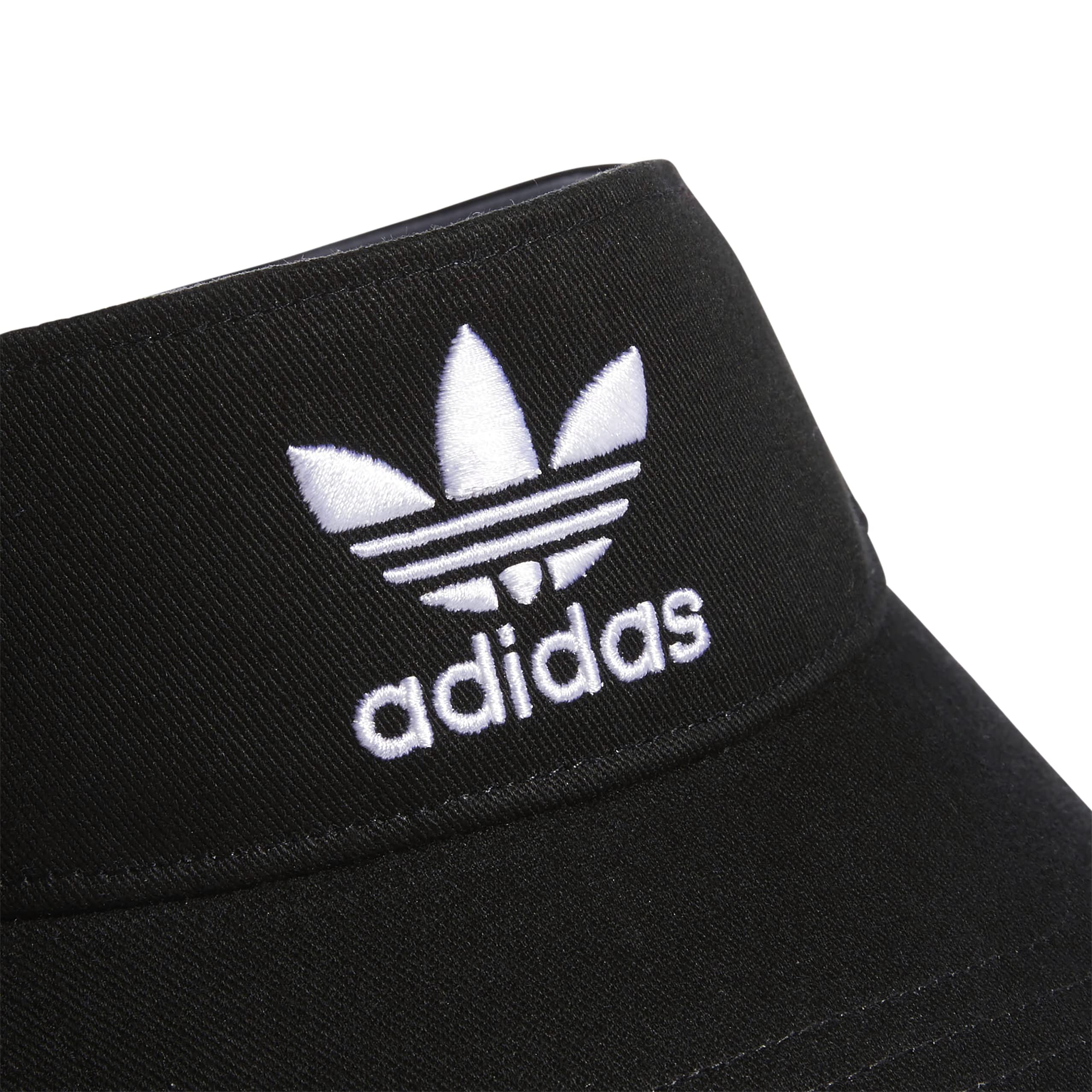 adidas Originals Twill Visor, Black/White, One Size