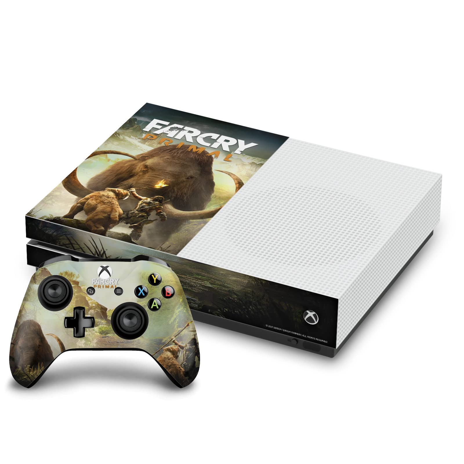 Head Case Designs Officially Licensed Far Cry Pack Shot Primal Key Art Vinyl Sticker Gaming Skin Decal Cover Compatible With Xbox One S Console and Controller Bundle