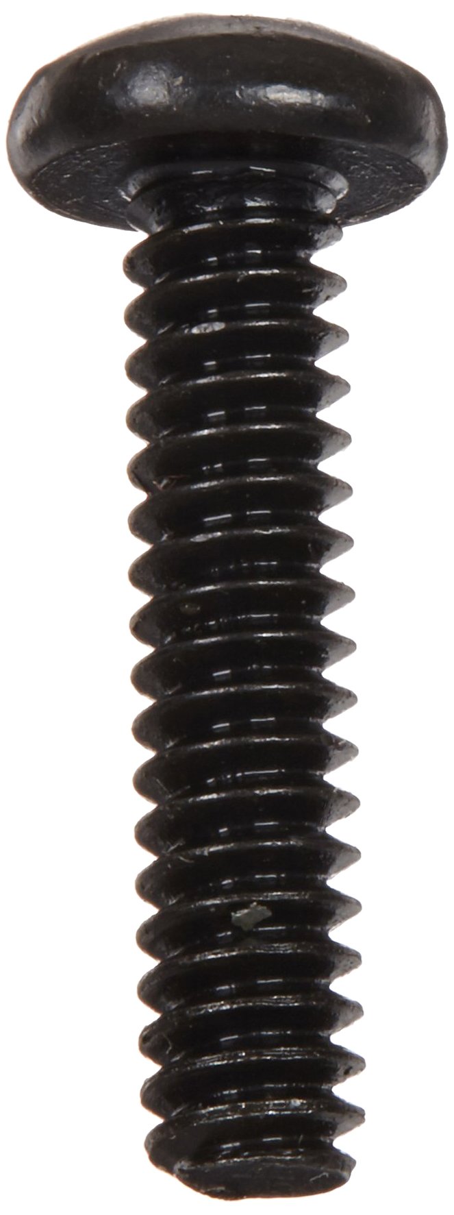 Small Parts Steel Pan Head Machine Screw, Black Oxide Finish, Meets ASME B18.6.3, #2 Phillips Drive, #10-32 Thread Size, 3/4" Length, Fully Threaded, Import (Pack of 100)