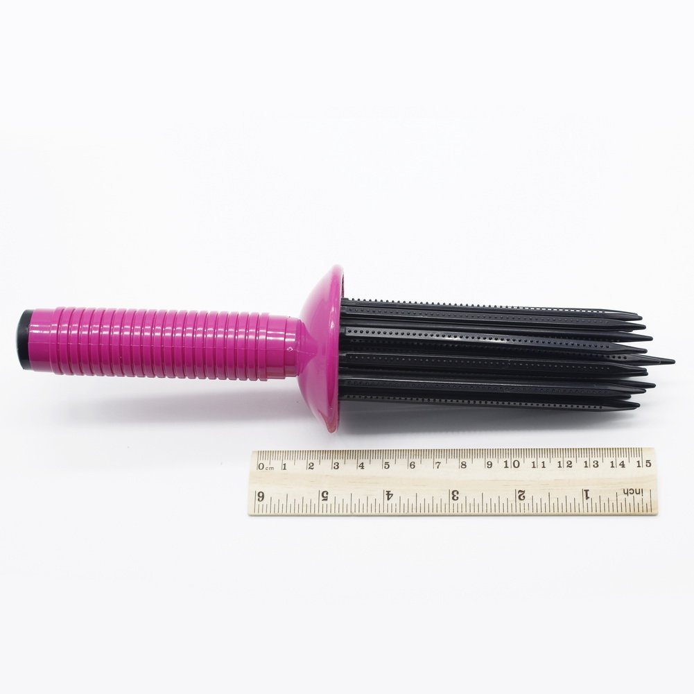 OYBUFSH Adjustable Air Volume Comb Hair Fluffy Styling Curler Curls Comb Curling Make Up Brush Roller Tool