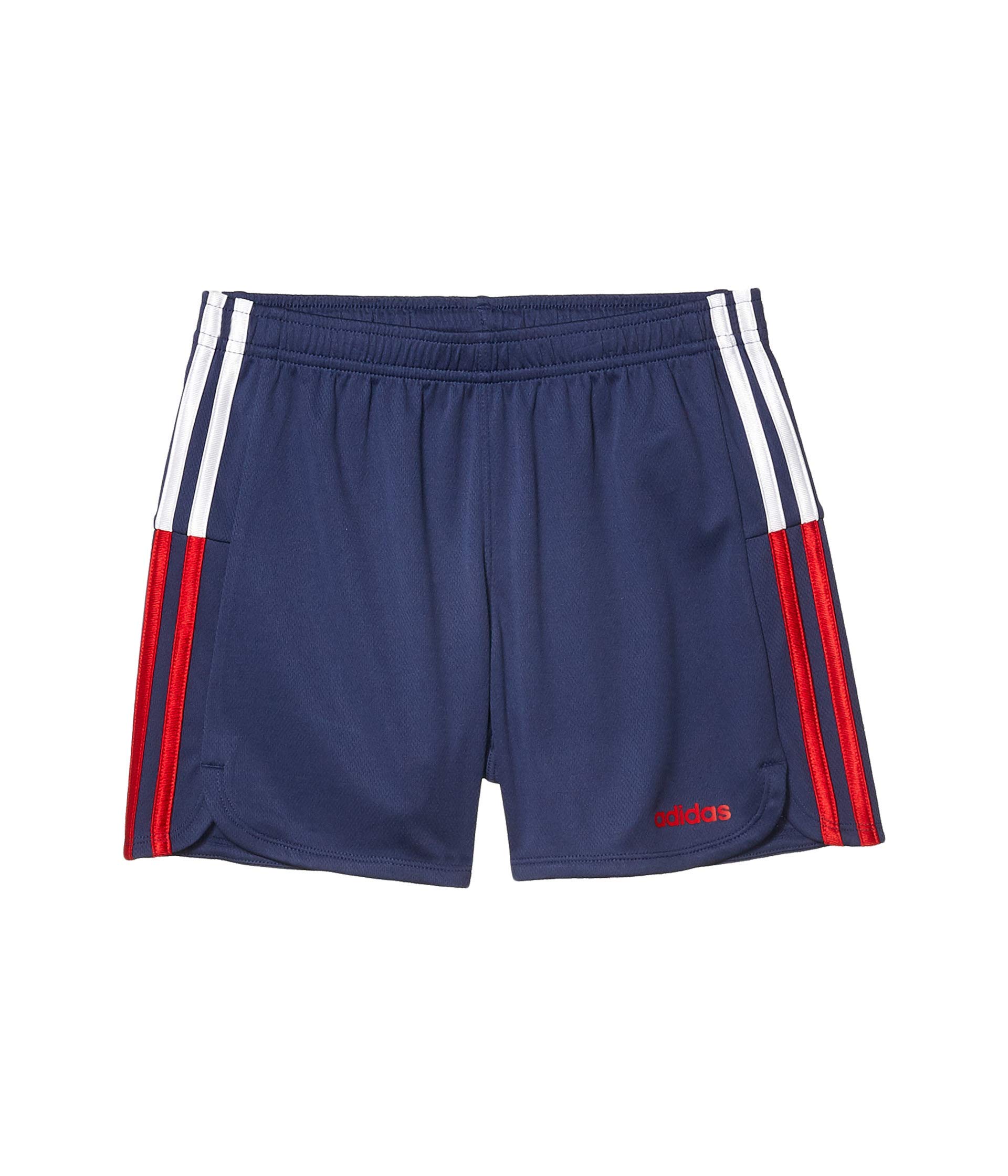 adidas Girls' Big Active Sports Athletic Shorts, Bright Red, Large