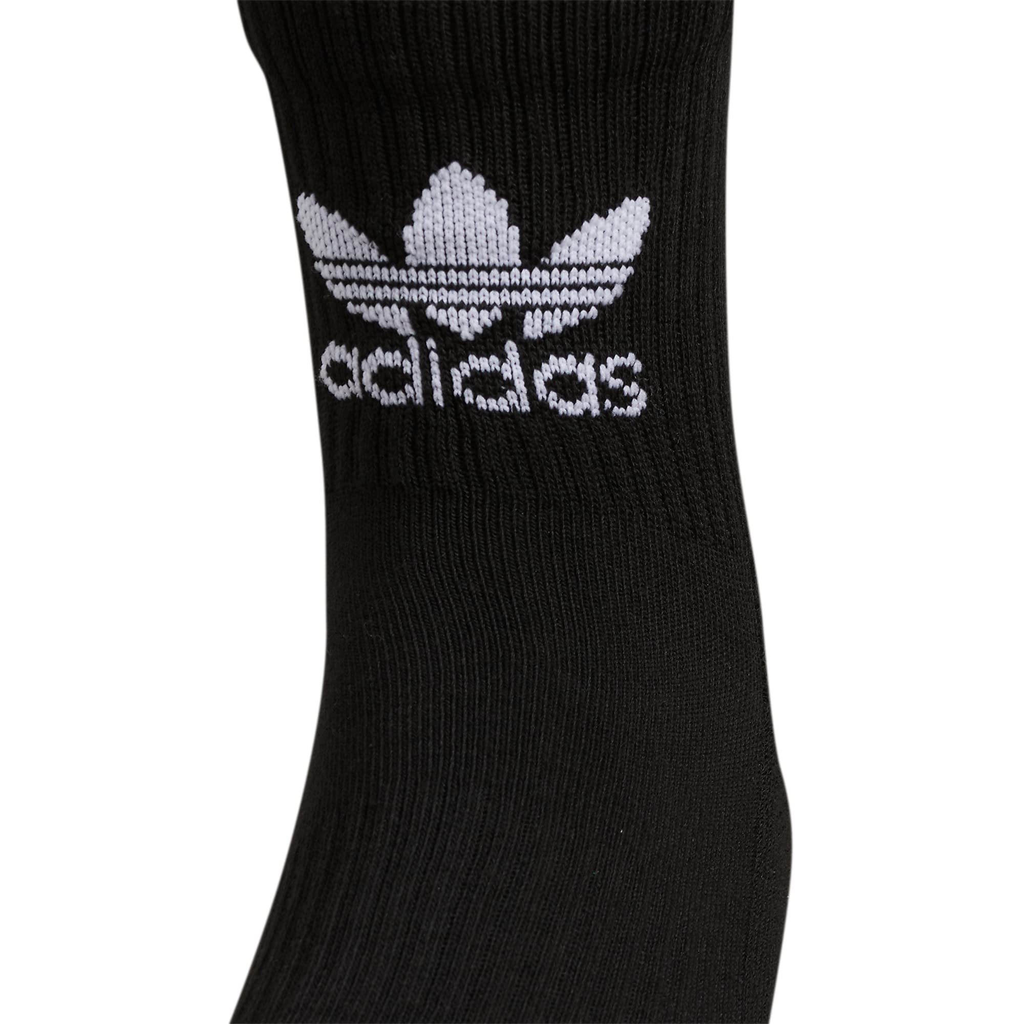 adidas Originals Men's Originals Icon 3-Pack Quarter, Black/White, Large