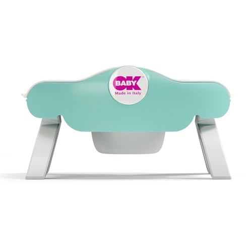 OKBABY On The Spot 3 in 1 Travel Potty Seat - Compact & Lightweight Design - Features Non-Slip Rubber Base - Removable Inner Bowl - Toilet Training Seat for Toddlers & Children, Turquoise