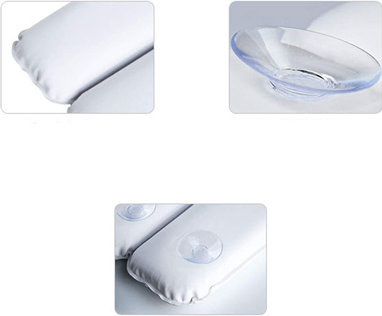 Bathtub Pillow Bath Pillow Ergonomic PU Foam Sponge Bathtub Pillow Bathroom Shower Head Pillow with Suction Cup Bath Accessories