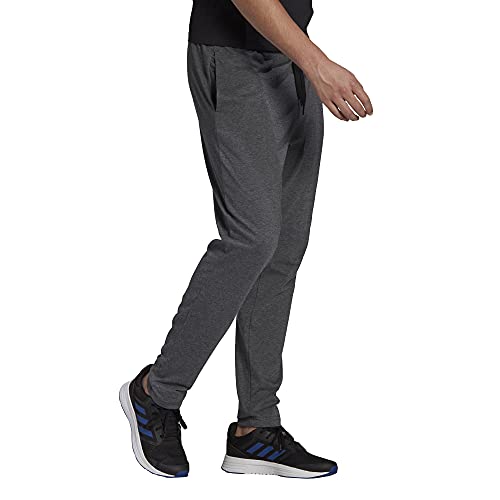 adidas Men's Tall Size Essentials Tapered Pants, Dark Grey Heather, Medium
