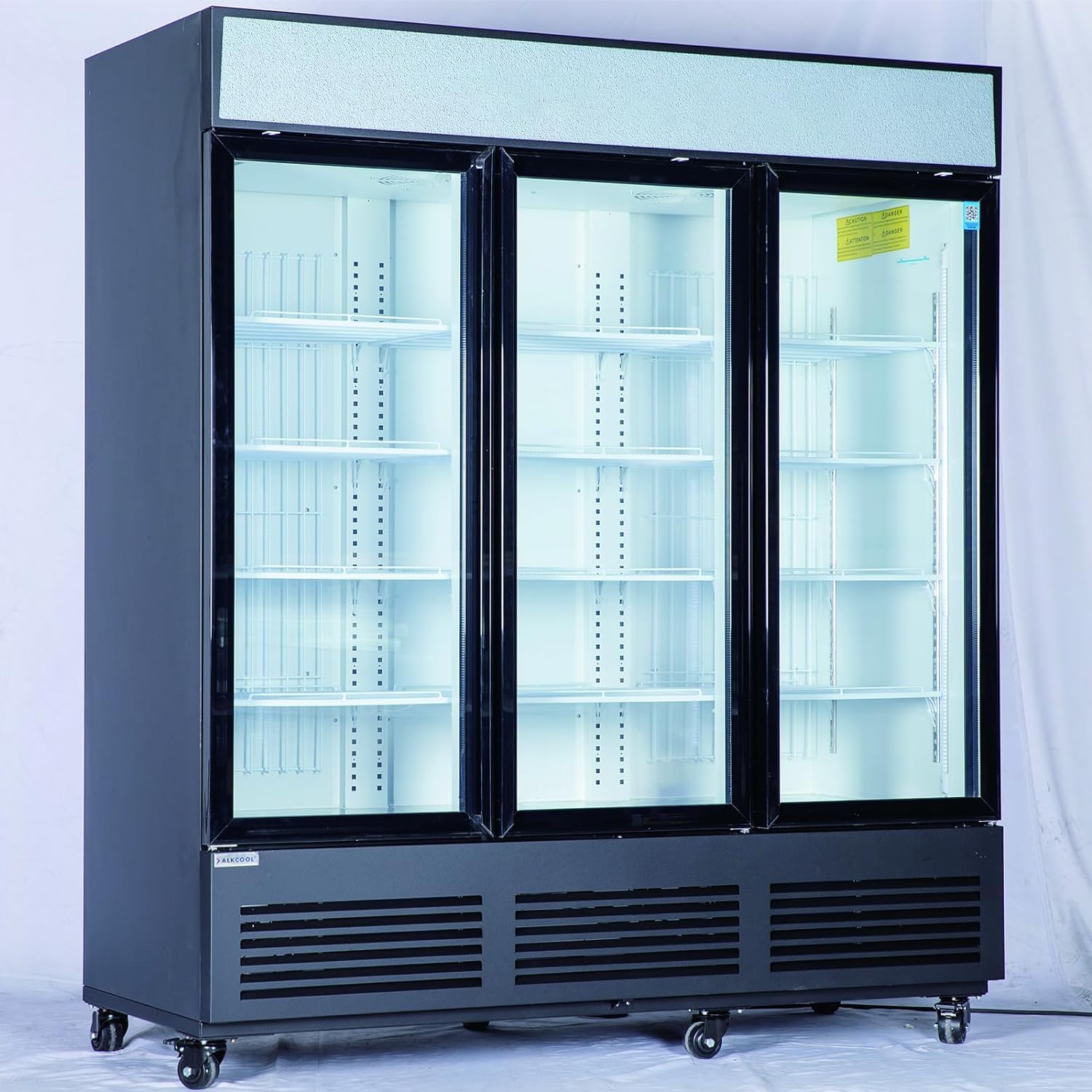 GENERIC Commercial Freezer, 56.5 Cu Ft Three Glass Door Merchandiser Upright Refrigerator Drink Display Freezer for Home or Sale Used,ETL and NSF Approval,71"" Wide, TGDF 70''-ST