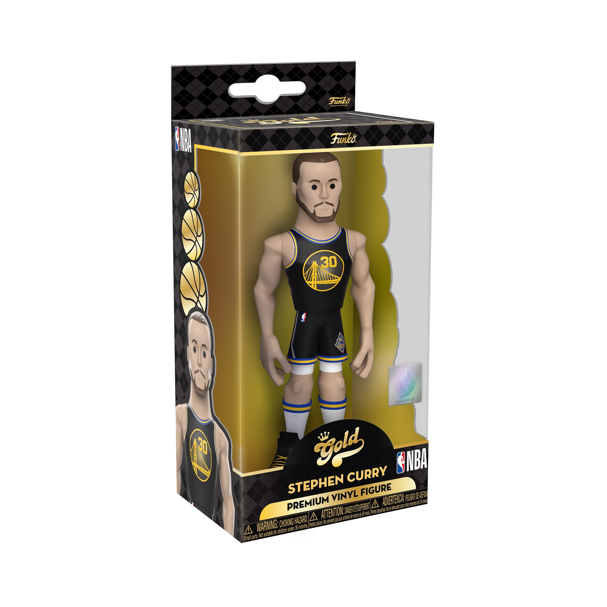 Funko Pop! Gold NBA: Warriors - Steph Curry (City) 5" with Chase (Styles May Vary)