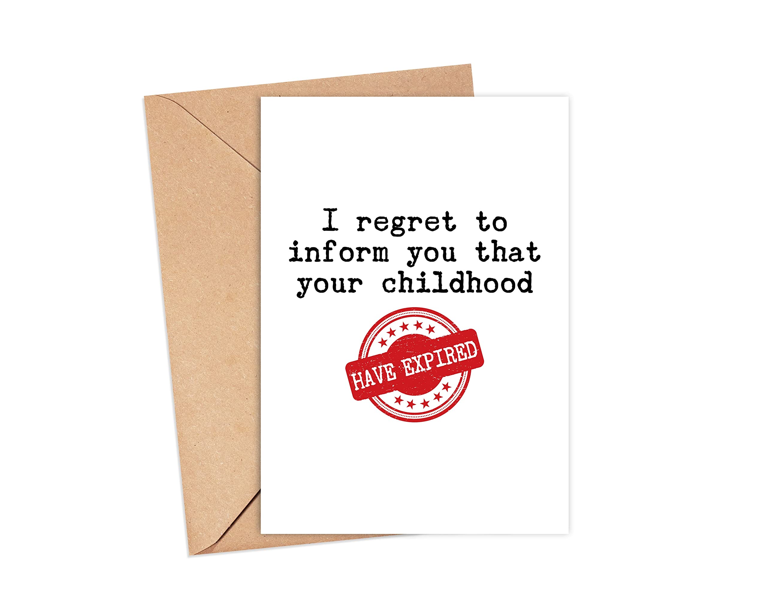 Funny 18th Birthday Card For Men Or Women With Envelope - Joke Card For Someone Who Is Turning 18 Years Old - Original And Unique Present Idea For Son - Daughter. - Your Childhood