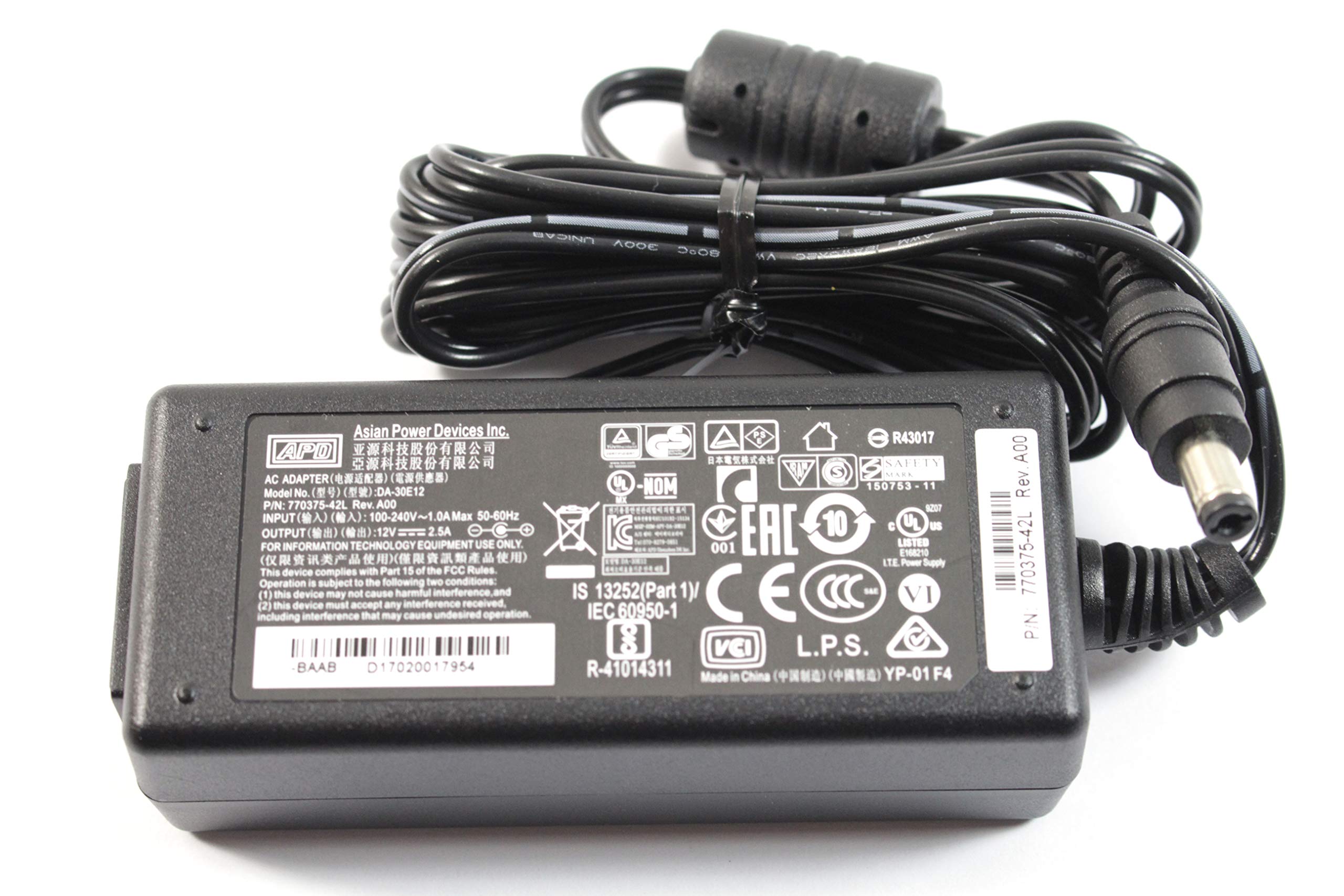 NEW ASIAN POWER DEVICES APD DA-30E12 AC ADAPTER 770375-31L WYSE THIN CLIENT