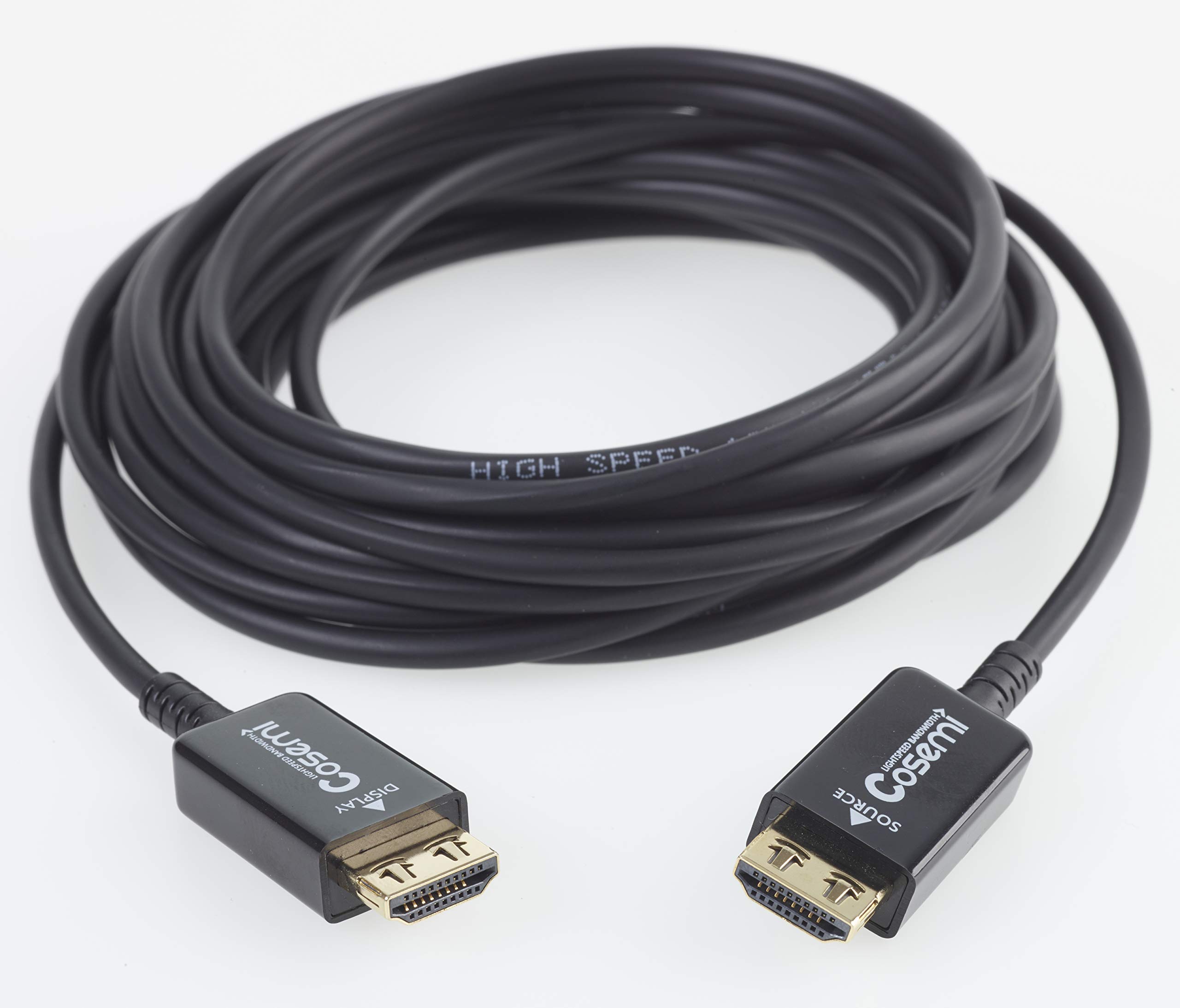 COSEMI Active Optical 4K HDMI 2.0 Cable AOC | Ultra Thin | 4K@60Hz Full Bandwidth of 18Gbps | 5m, 16.4ft