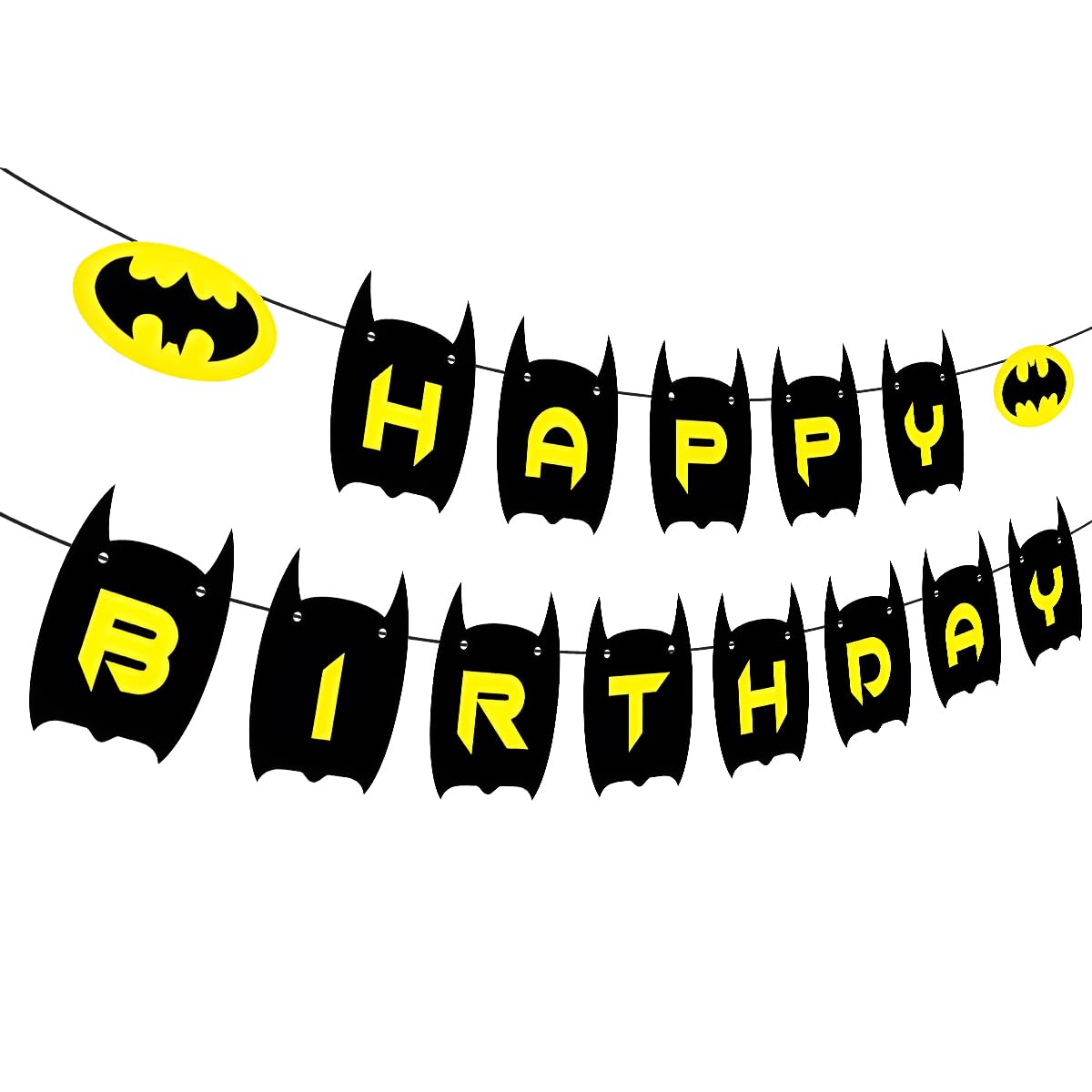 Batman Birthday Banner,Batman Birthday Party Suplies Decor