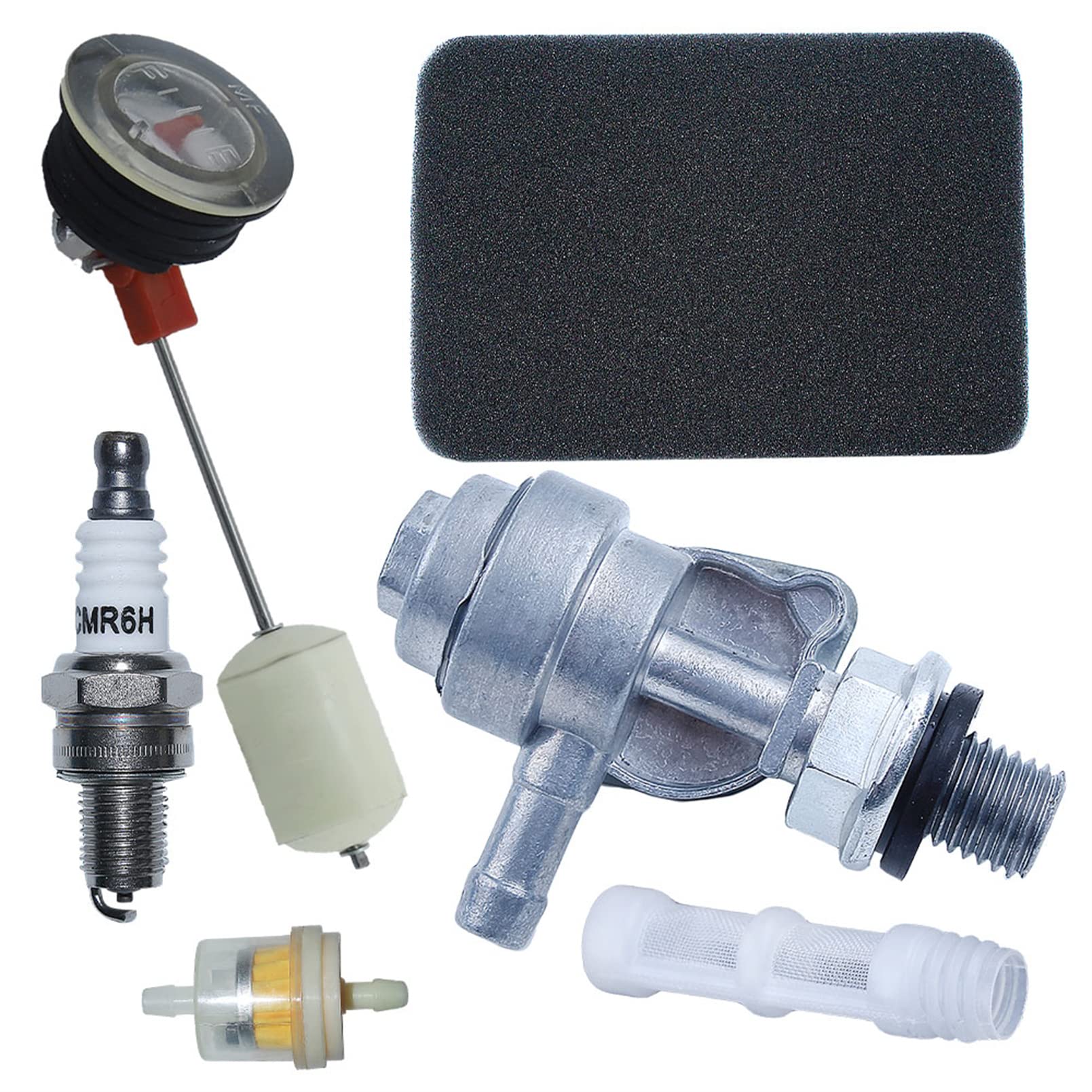 Atunee Air Filter for Generac GP5500 GP6500 GP6500E GP7500 GP7500E GP8000E H5500 H7500 RS5500 RS7000E Generator with Fuel Filter Spark Plug Replace 17211899000