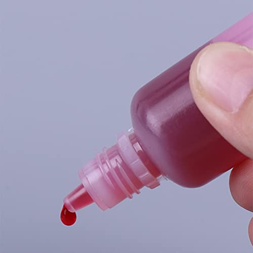 Othmro 1.7oz PE Lab Eye Plastic Dropper Bottles 5pcs, 50ml Squeezable Eye Liquid Dropper Thin Mouth Via of Liquid Sample Seal Storage Bottle with Childproof White Cap