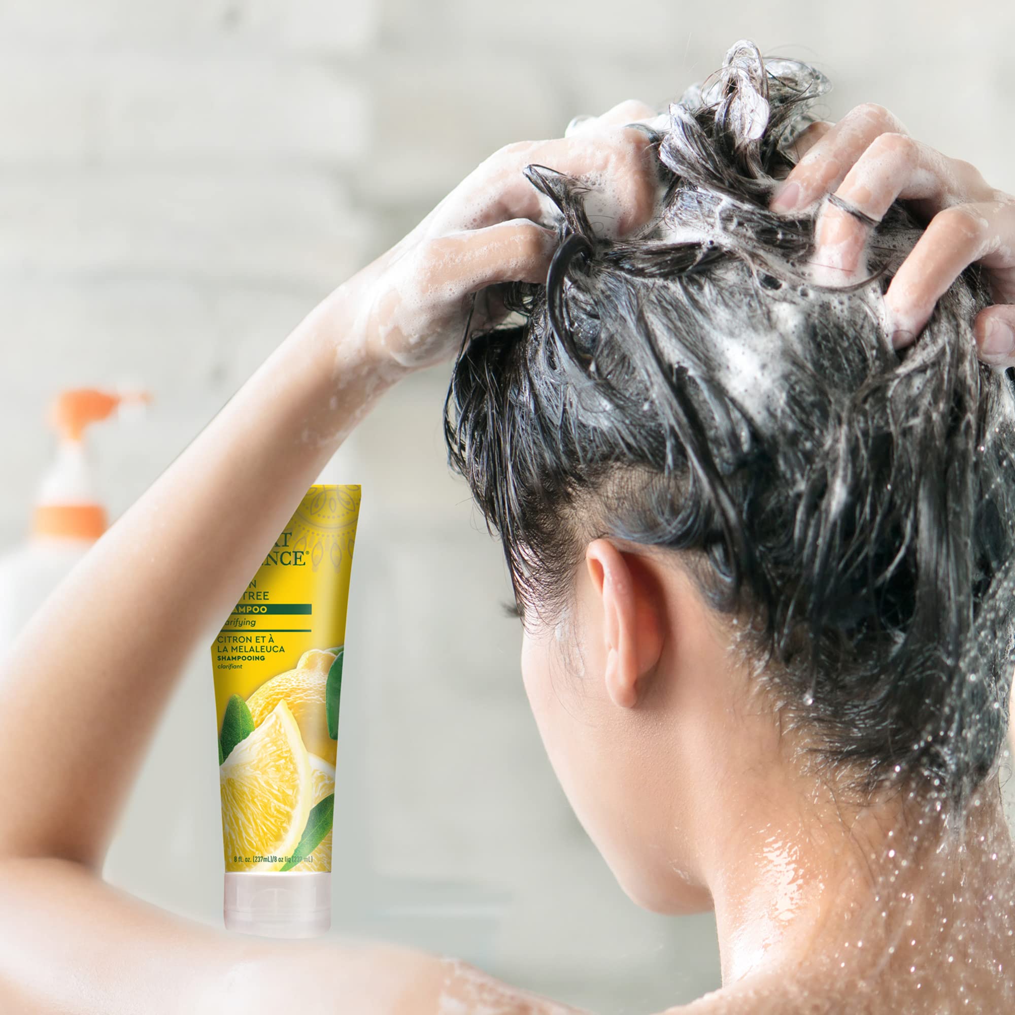 Desert Essence Lemon Tea Tree Shampoo - 8 Fl Ounce - Removes Excess Oil - Revitalizes Scalp - Strengthens & Protects Hair - Maca Root Extract - Soft, Smooth & More Manageable