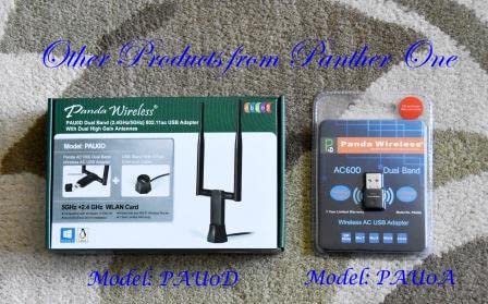 Panda Wireless® N600 Dual Band (2.4GHz & 5.0GHz) 300Mbps Wireless N USB Adapter w/WPS Button - Windows XP/Vista/7/8/10/11, Zorin, Mint, Ubuntu, openSUSE, Fedora, Centos & Kali Linux