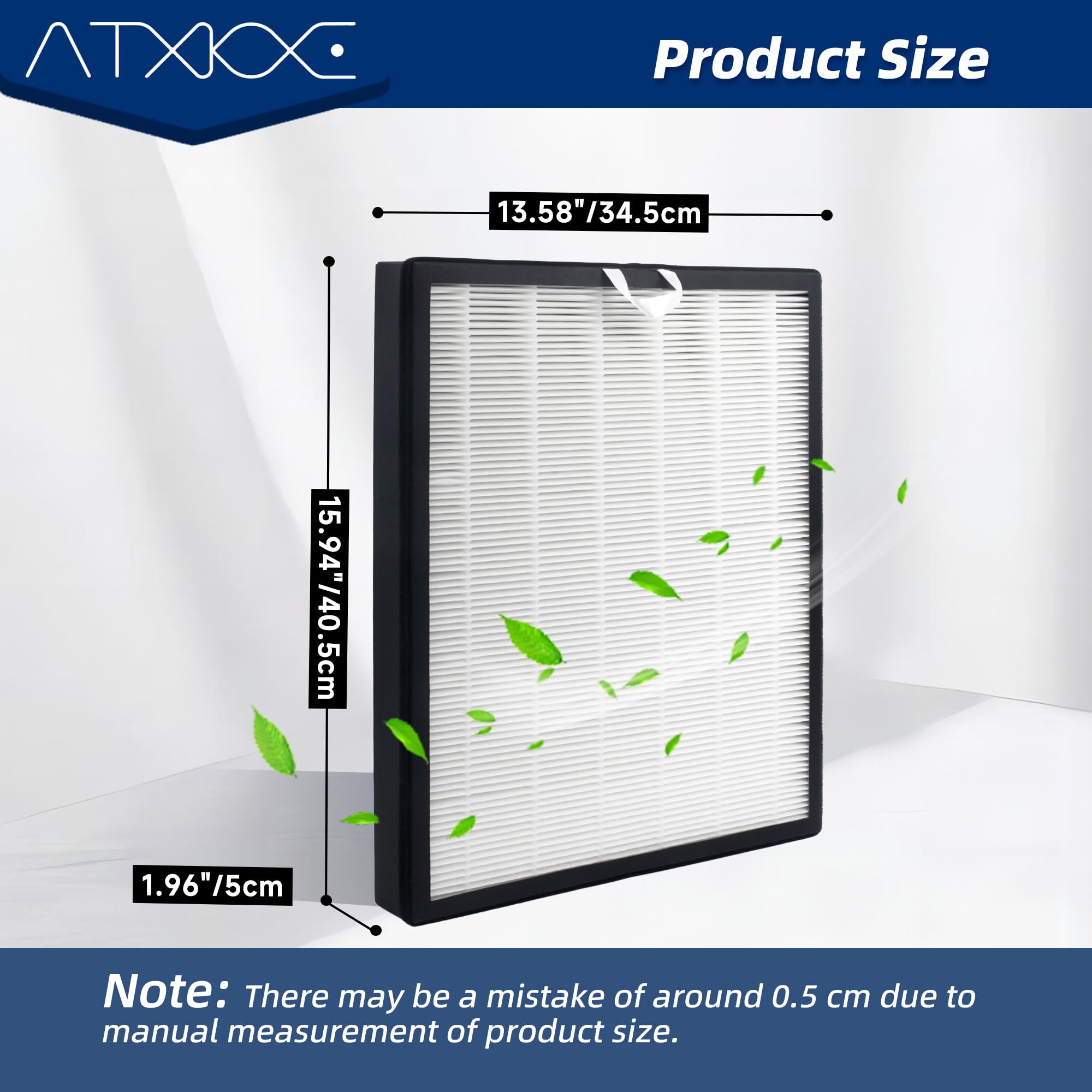 ATXKXE Vital 200S Replacement Filter Compatible with Levoit Vital 200S Air Purifier, 3 in 1 H13 Ture HEPA and High Efficiency Activated Carbon Filter,Compared to Part Vital 200S RF, White 2 Pack
