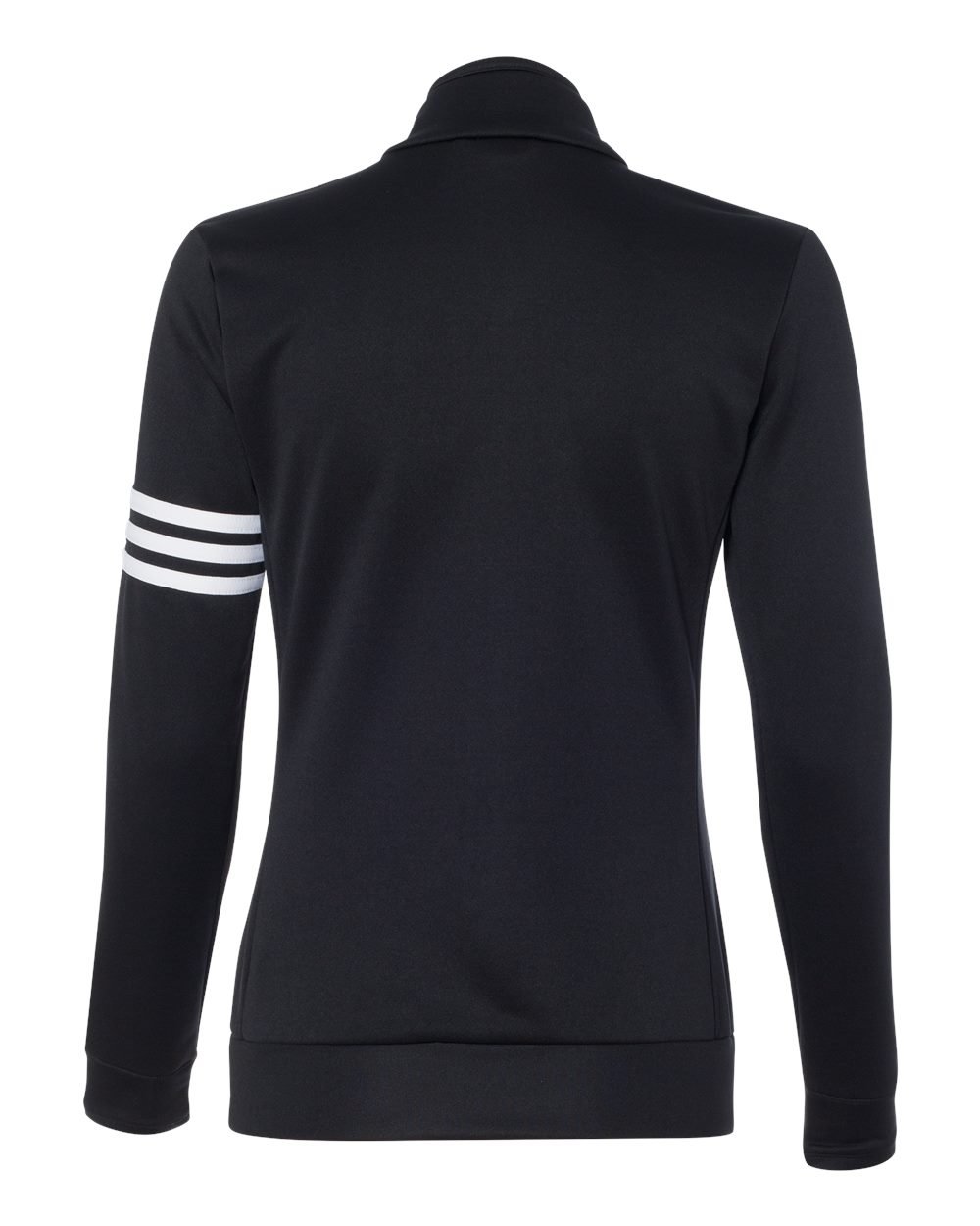 adidas Ladies' ClimaLite 3-Stripes French Terry Full-Zip Jacket, Black/White, Small