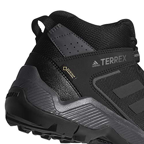 adidas Outdoor Men's Terrex EASTRAIL MID GTX Hiking Boot, Carbon/Black/Grey Five, 7 D US