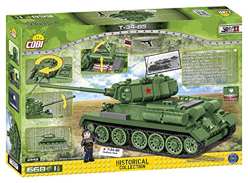 Cobi toys 668 Pcs Historical Collection WWII /2542/ T 34-85, Green