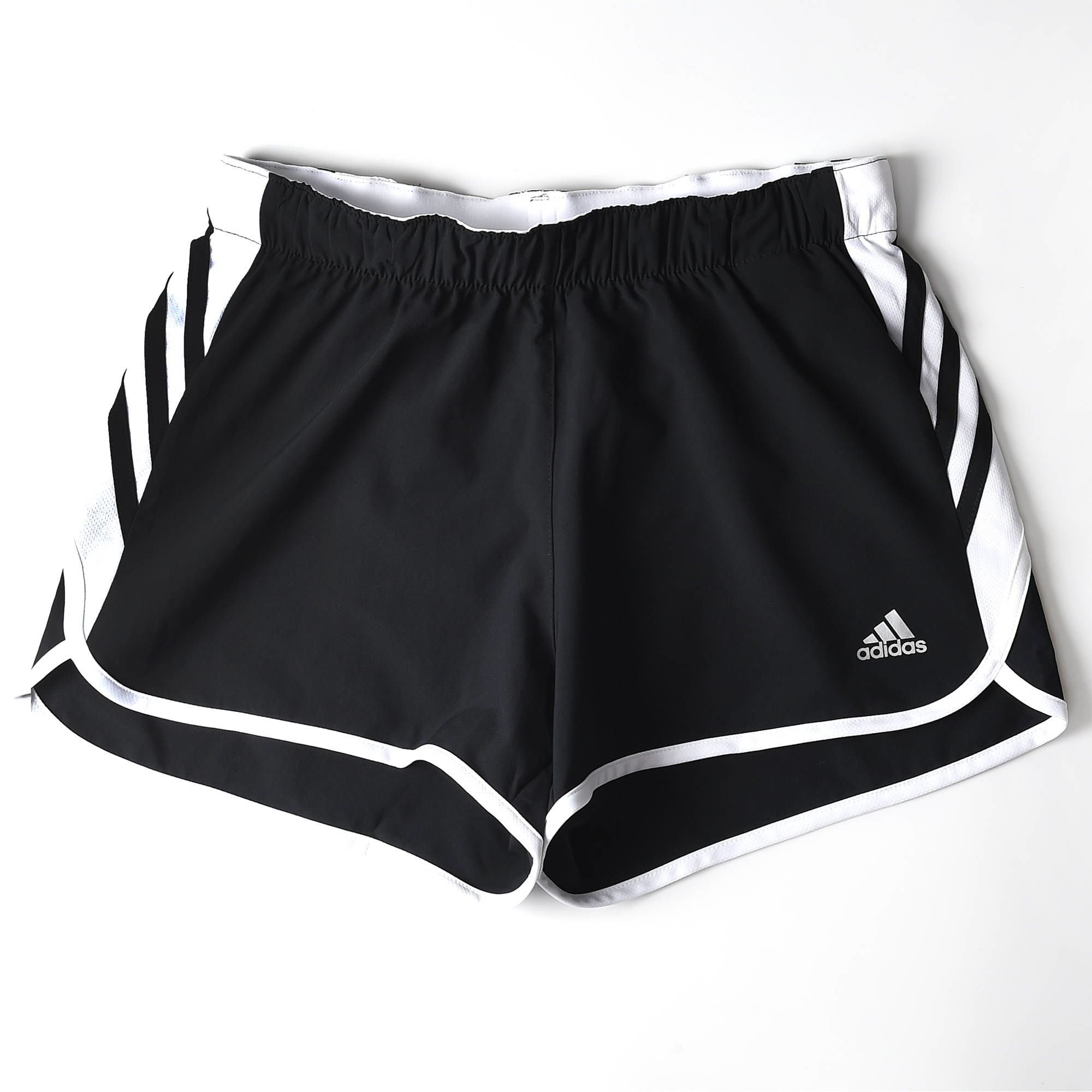 adidas Performance Women's Ultimate Woven 3S Shorts, Black/White, Large
